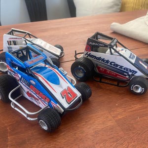 Midget, Micro, or Mini Sprint Car 1/18 Scale Model KIT, Live Rolling ...