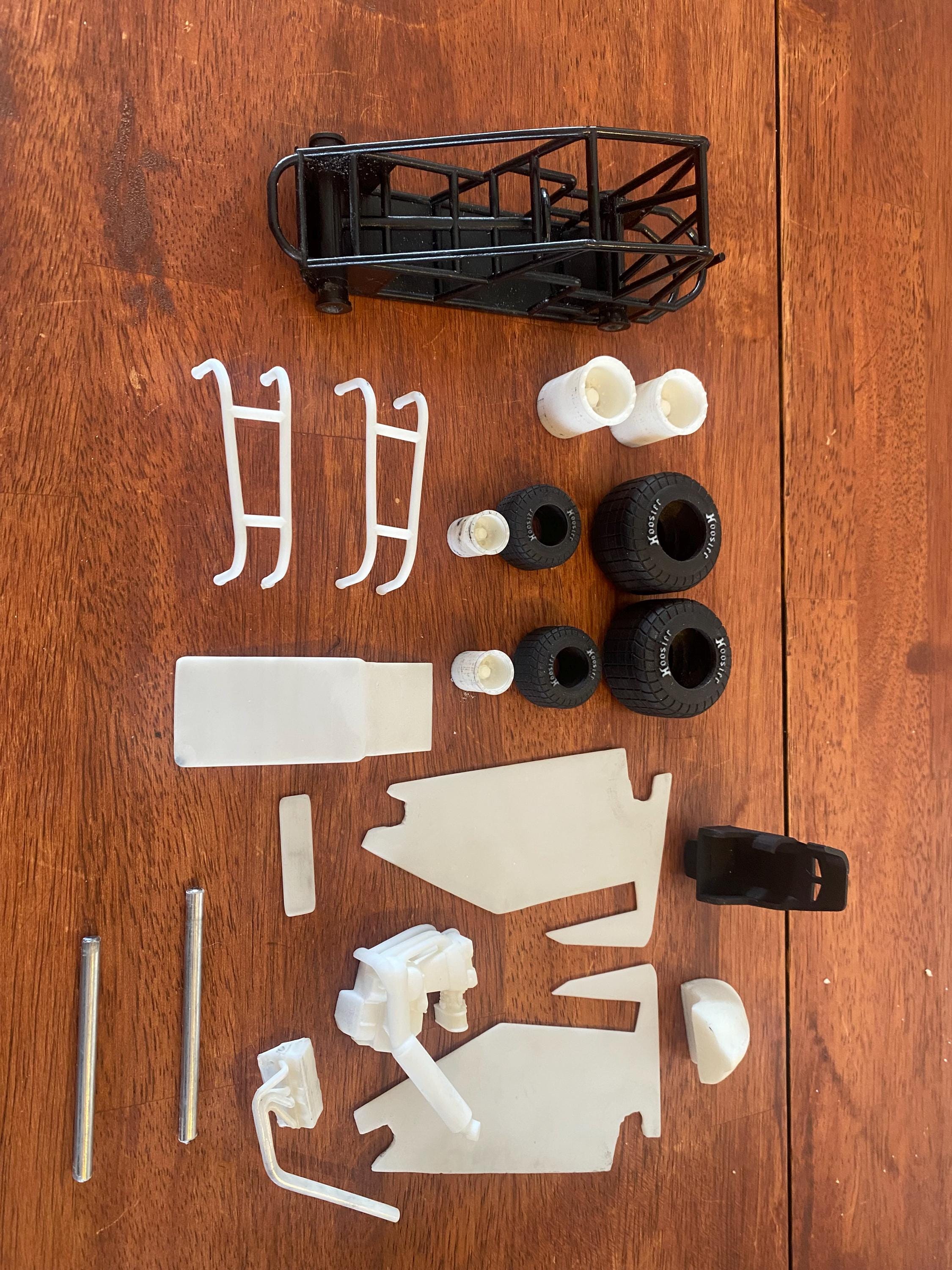 Midget, Micro, or Mini Sprint Car 1/18 Scale Model KIT, Live Rolling ...