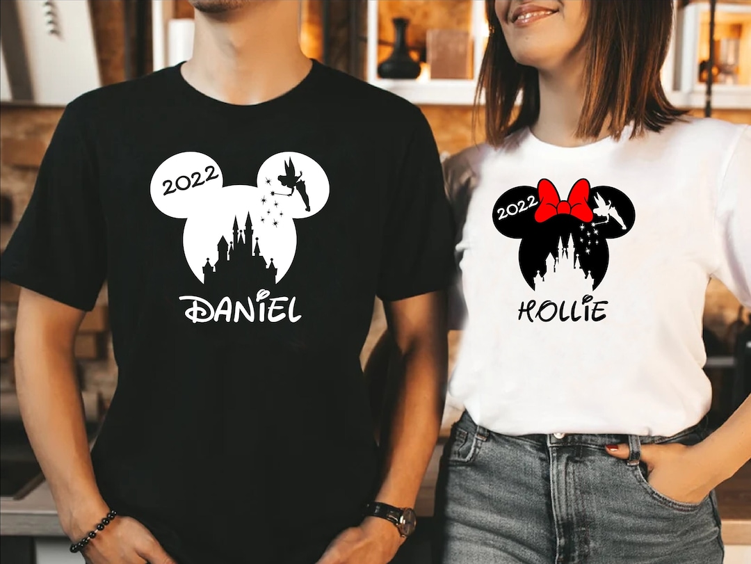 Matching Family Disney T Shirts Black Personalised Names - Etsy UK