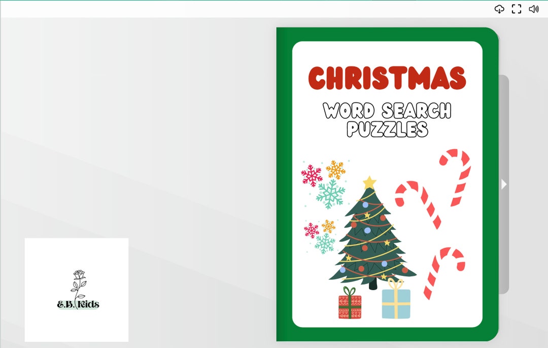 READY-TO-PRINT Word Search Puzzles Book | Christmas Joys | Pages of Fun ...