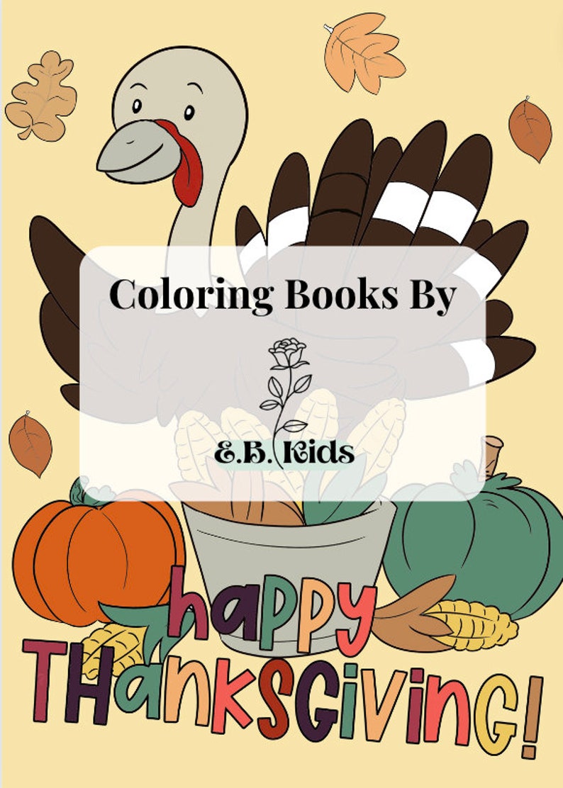READY-TO-PRINT Coloring Book | Thanksgiving Joys | Pages of Fun ...