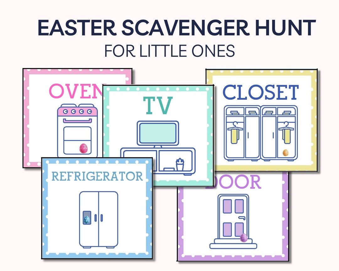 Simple and Easy Easter Egg Scavenger Hunt for Little Ones. 2-4 Years ...