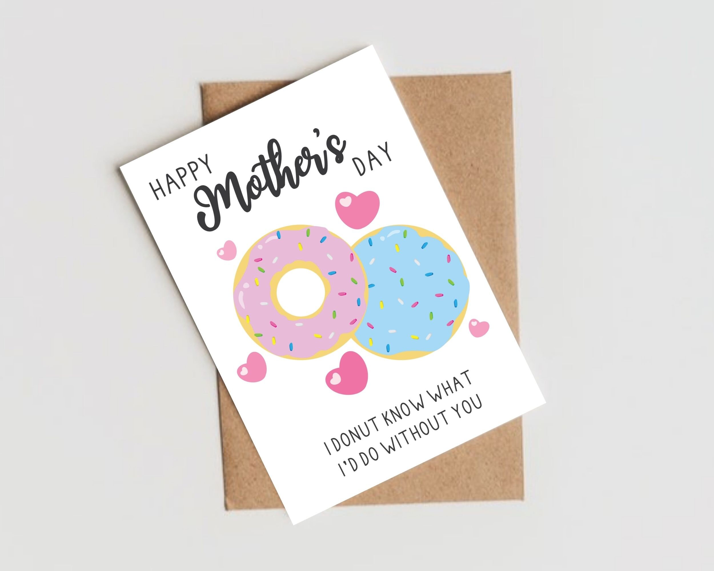 Silly Donut Mother's Day Card- Printable - Etsy