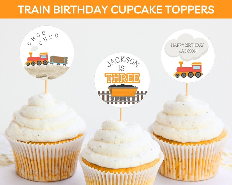 Train Birthday Invitation, Editable Custom Template, Printable, Minimal ...