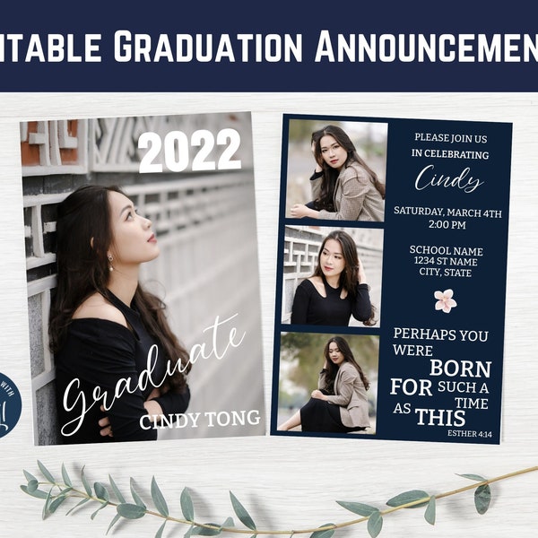 Christian Graduation Invitation - Etsy