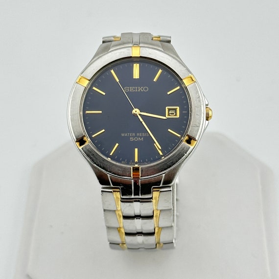 Vintage Seiko Men’s 36mm Two tone Quartz Watch - Gem
