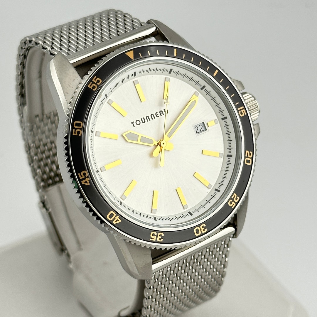 Tourneau Stainless Men’s 44mm Diver’s Watch With HONDA Logo - Etsy