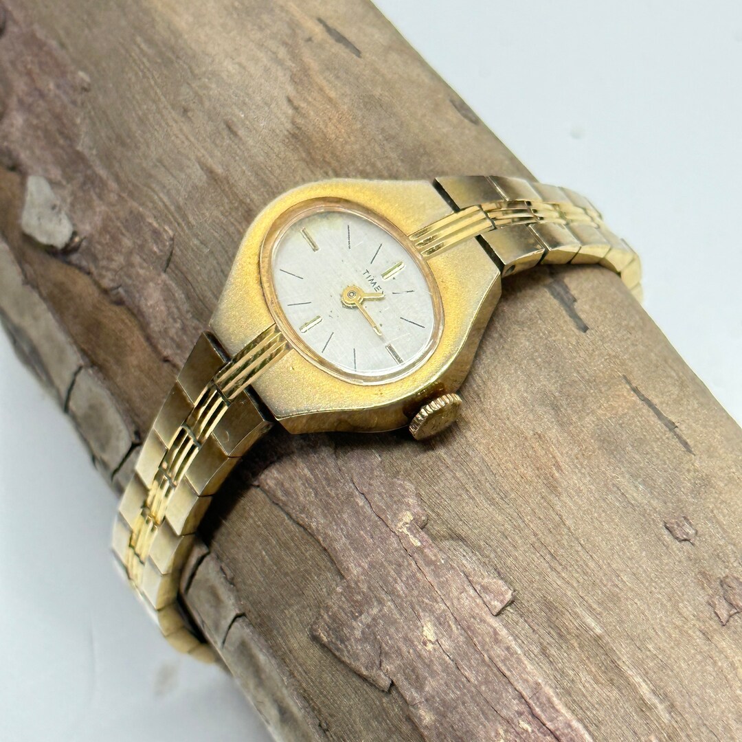 Vintage MCM Timex Gold Plated Cocktail Watch - Etsy