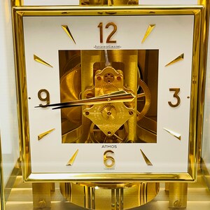 Jaeger-lecoultre Atmos With Box - Square Face Mantel Clock Caliber 528 ...