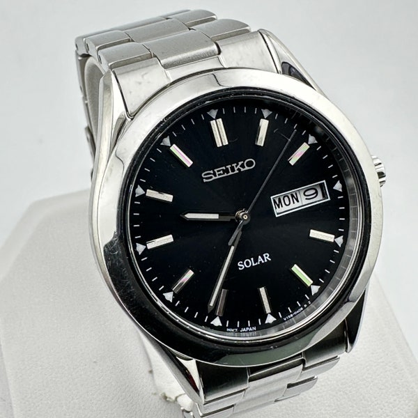 Seiko Vintage Solar Watch - Etsy