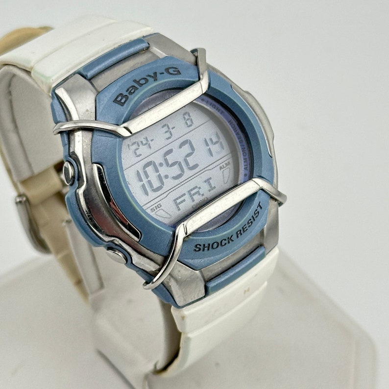 Casio Baby-g G-shock - White and Powder Blue 42mm Quartz Watch - Etsy