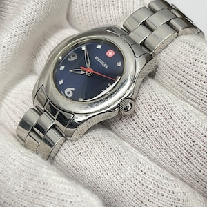 Swiss Army Wenger Blue Face Grenadier Stainless Steel Watch - Etsy