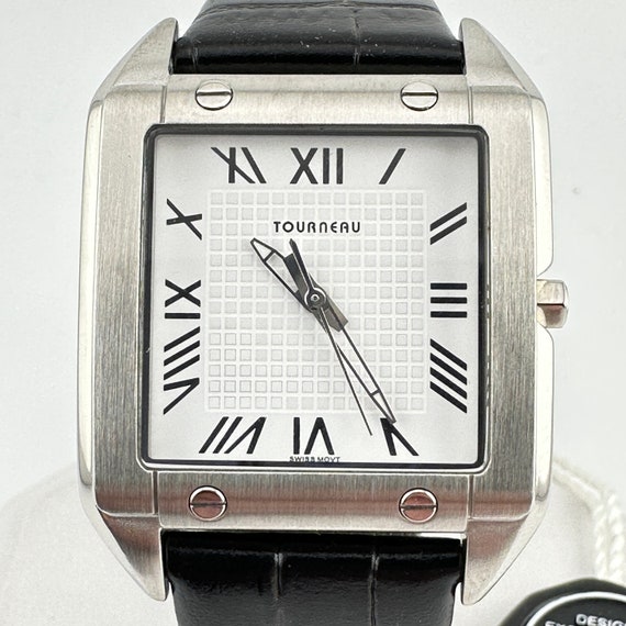 Tourneau Stainless Men’s 32m Tank Style Dress Watch w… - Gem