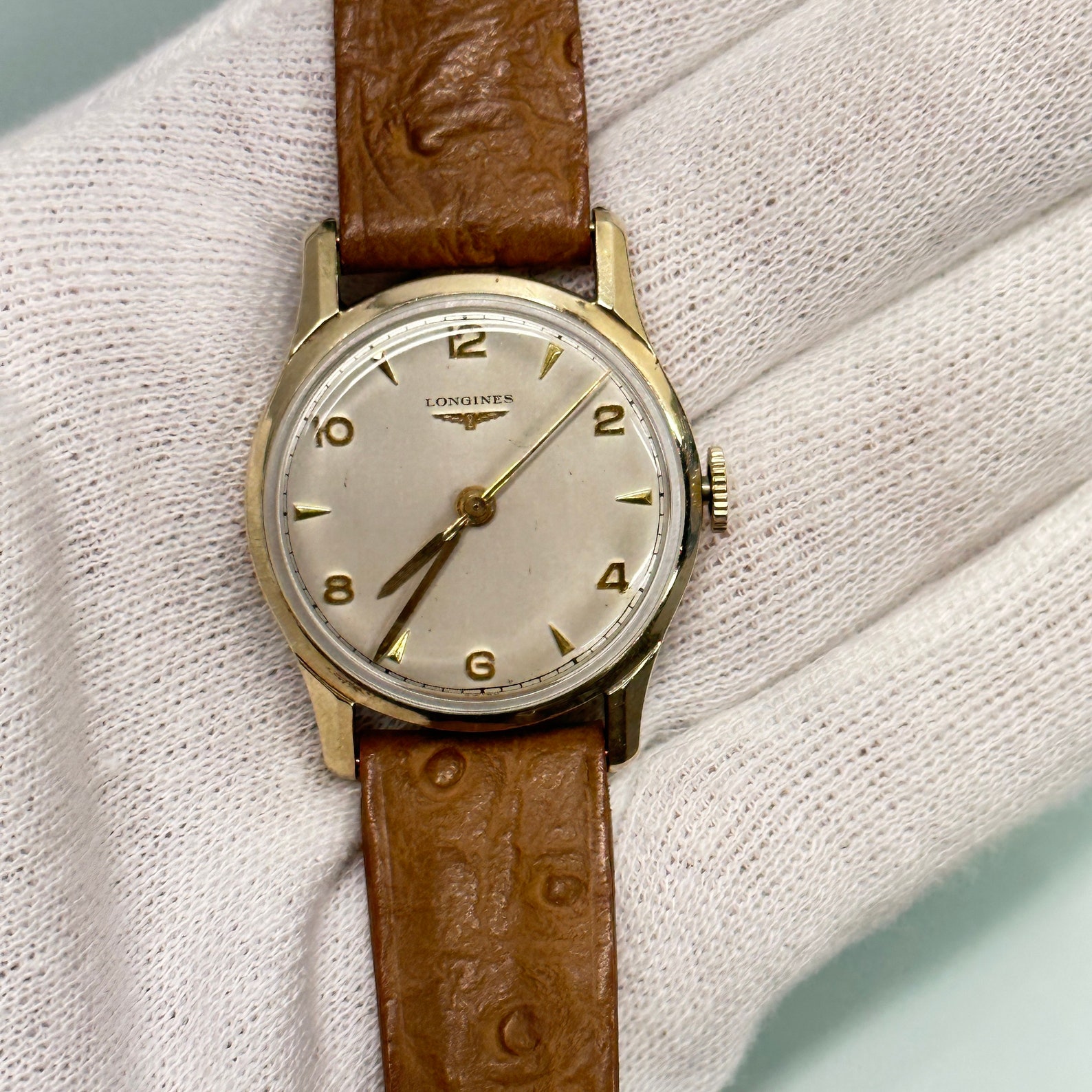 Longines Vintage 10k Gold Wind up Watch C. 1943 - Etsy