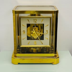 Jaeger-lecoultre Atmos Square Face Mantel Clock Caliber 528-6 #157235 ...