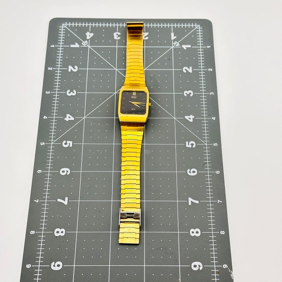 Vintage Seiko SX Men’s Gold Tone Quartz 26mm Tank Wat… - Gem