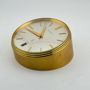 Imhof Bucherer Electric Calendar Desk Clock Swiss Made - Etsy