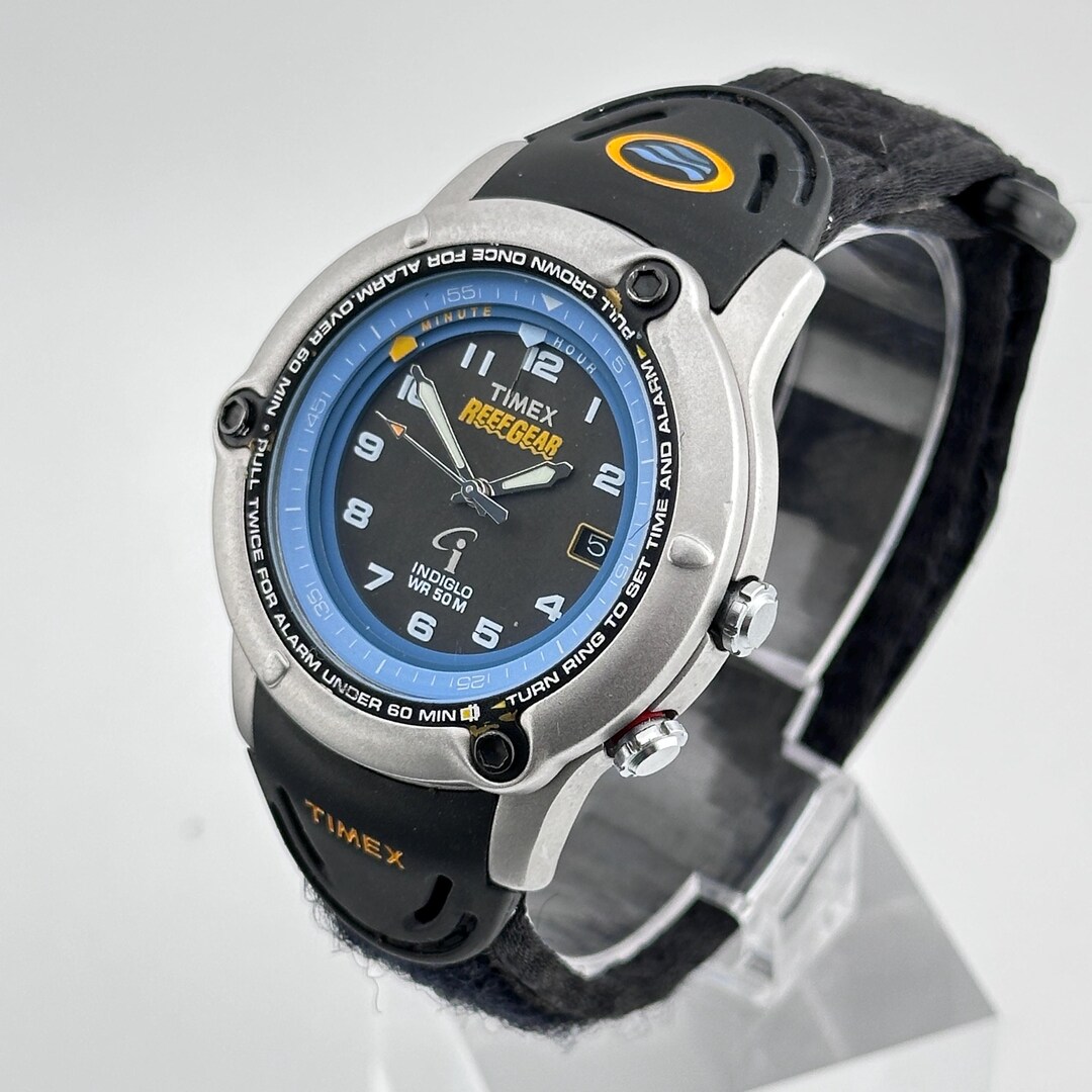 Timex Reefgear 39mm Mens Easy Set Alarm Wristwatch - Etsy