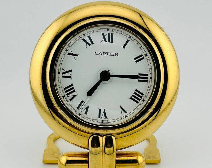 CARTIER Colisee Gold Alarm Clock Made in Paris C.1960 - Etsy