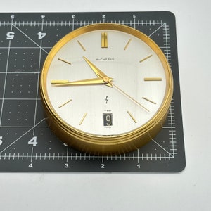 Imhof Bucherer Electric Calendar Desk Clock Swiss Made - Etsy