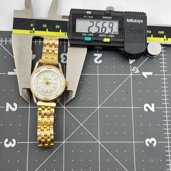 Vintage Manson Gold tone Manual Wind Ladies 25.5mm Wa… - Gem