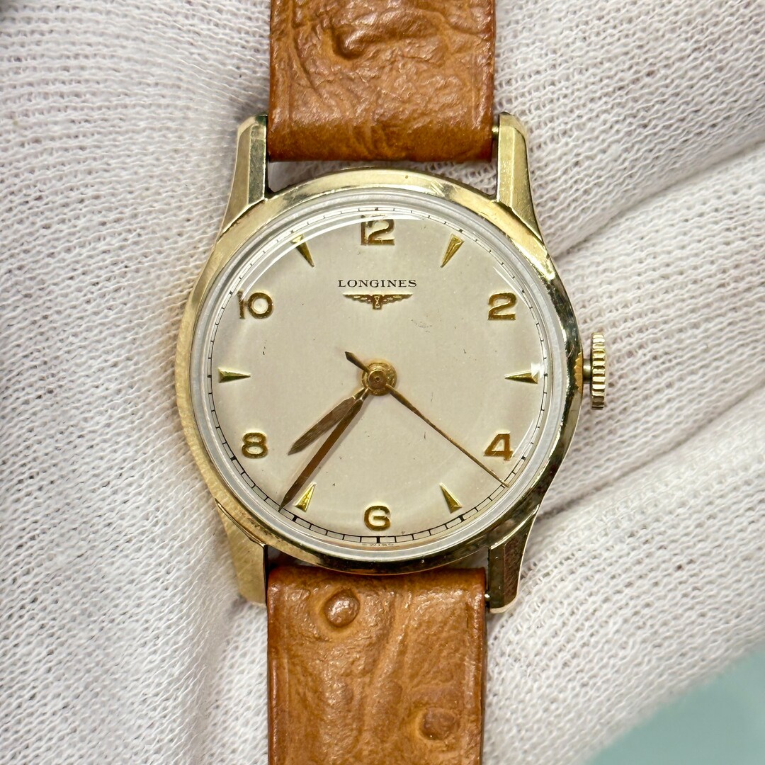 Longines Vintage 10k Gold Wind up Watch C. 1943 - Etsy