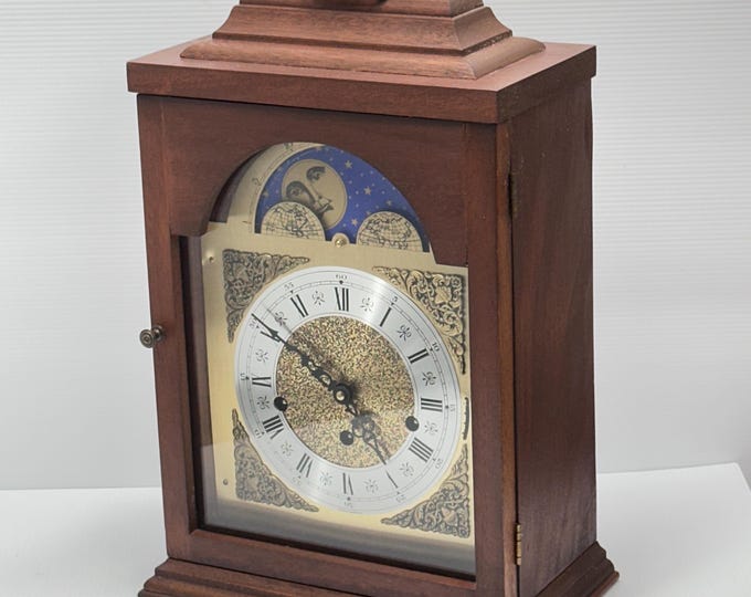 Franz Hermle Moon Phase Mantel Clock Westminster Chime - Etsy