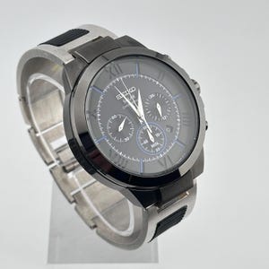 Seiko Solar Mens Analog Solar Chronograph 48mm Watch - Etsy