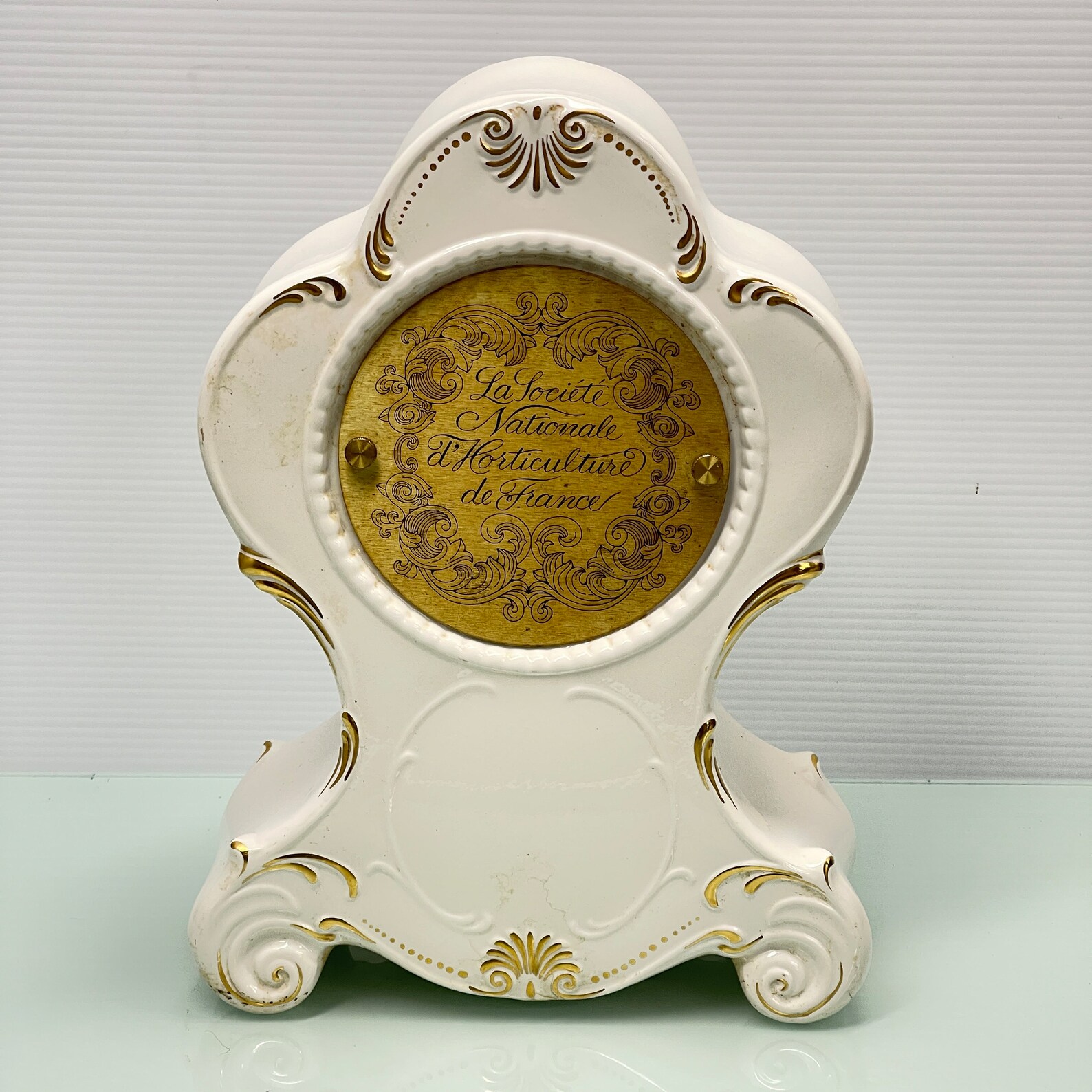 Franz Hermle Porcelain Mantle / Desk Clock With Ting Tang - Etsy