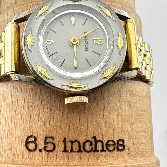 Vintage Manson Gold tone Manual Wind Ladies 25.5mm Wa… - Gem