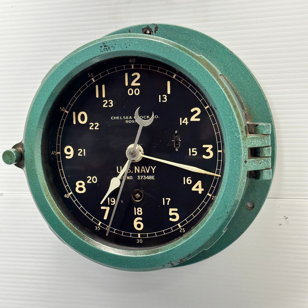 Chelsea US Navy WWII Bakelite Ship Clock - Boston Mass. C.1940 - Etsy