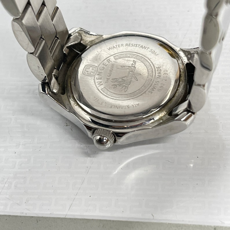 Swiss Army Wenger Blue Face Grenadier Stainless Steel Watch - Etsy