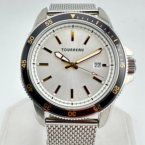 Tourneau Stainless Men’s 44mm Diver’s Watch with HOND… - Gem