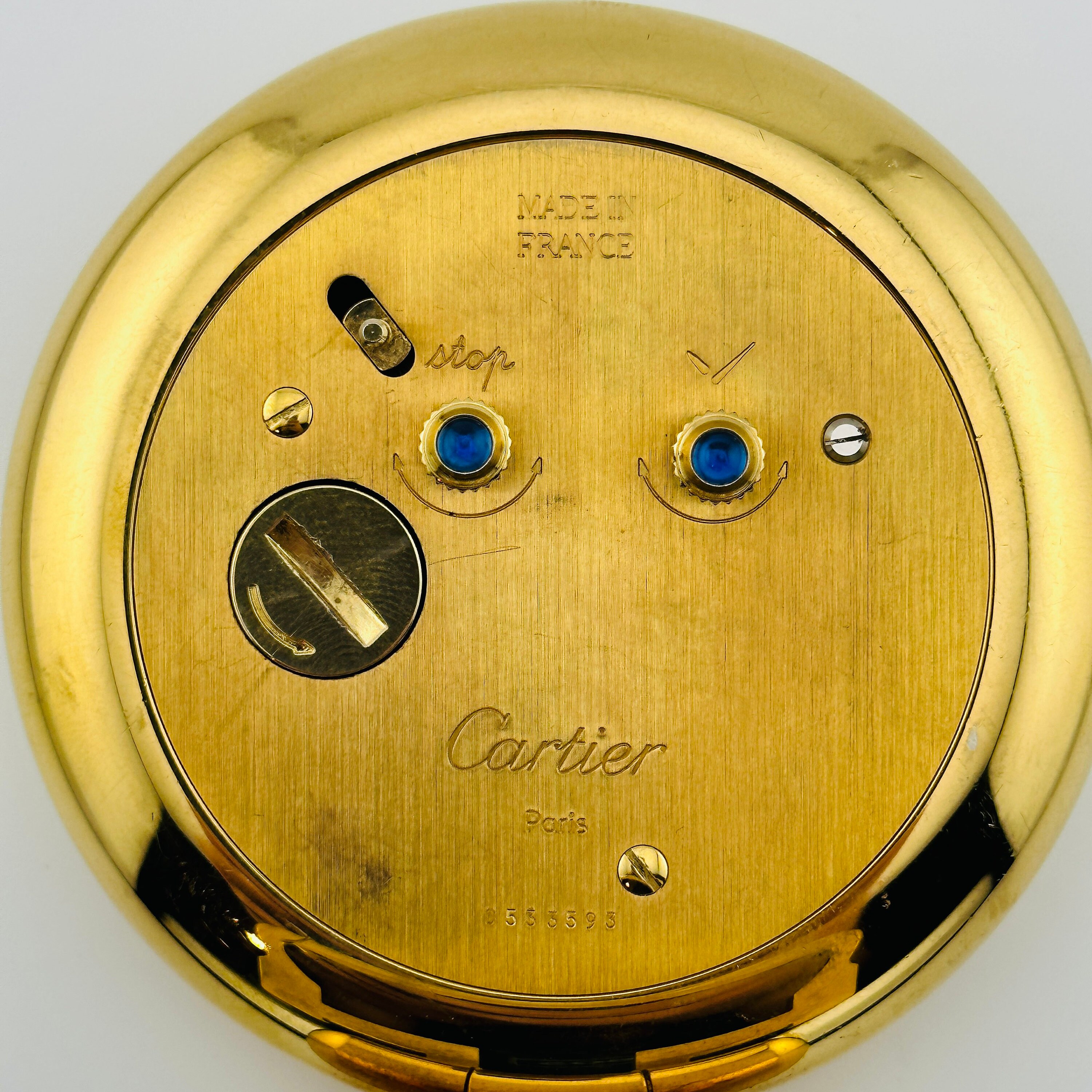 CARTIER Colisee Gold Alarm Clock Made in Paris C.1960 - Etsy