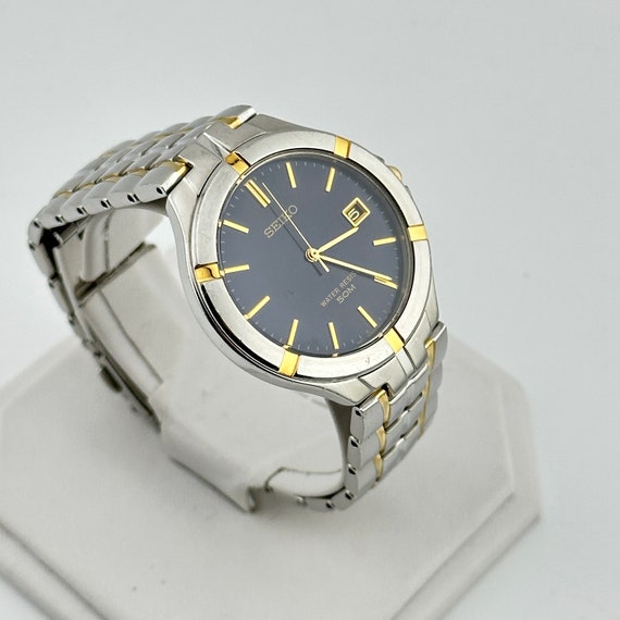 Vintage Seiko Men’s 36mm Two tone Quartz Watch - Gem