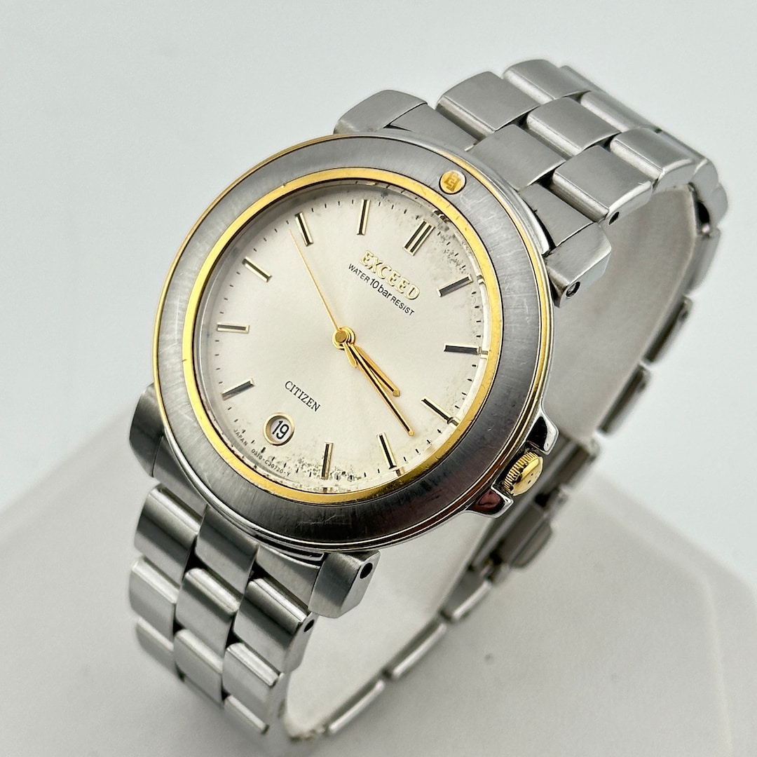Vintage EXCEED by Citizen Two Tone 36mm Midsized Quartz Watch - Etsy