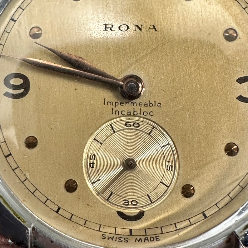 RONA Gold & Stainless Steel Automatic Watch C. 1960 - Etsy