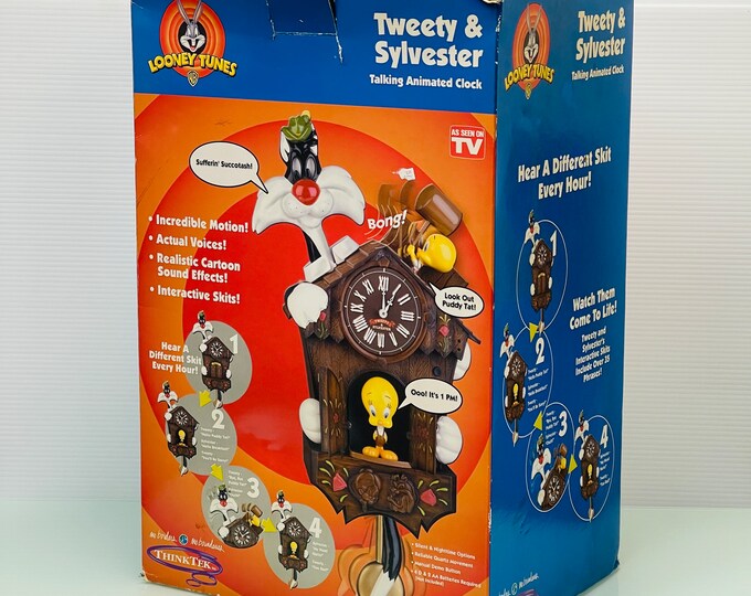 Rare Tweety and Sylvester Looney Tunes Cuckoo Clock With Sound and ...