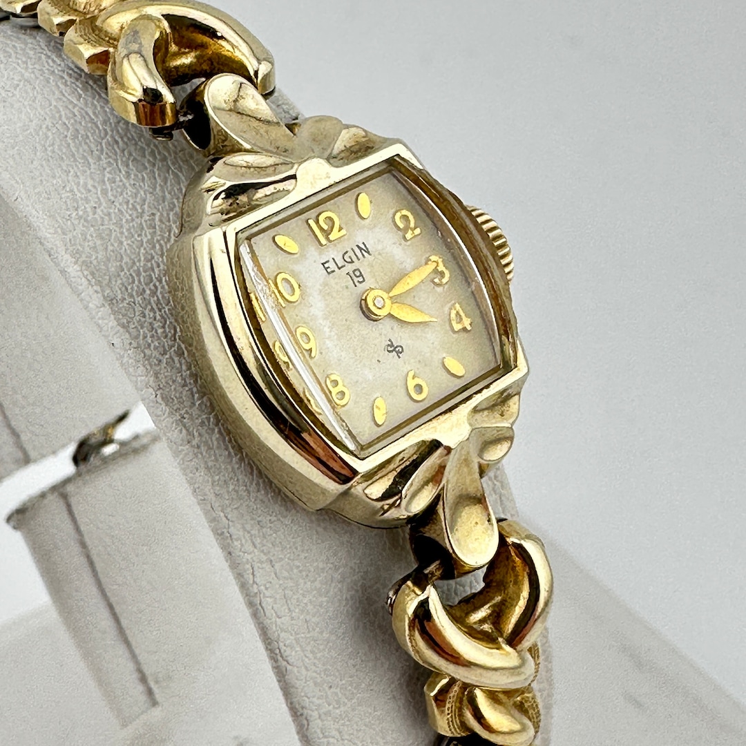 Antique Elgin 19 Jewel 10k Gold Filled 15mm Ladies Cocktail Watch - Etsy
