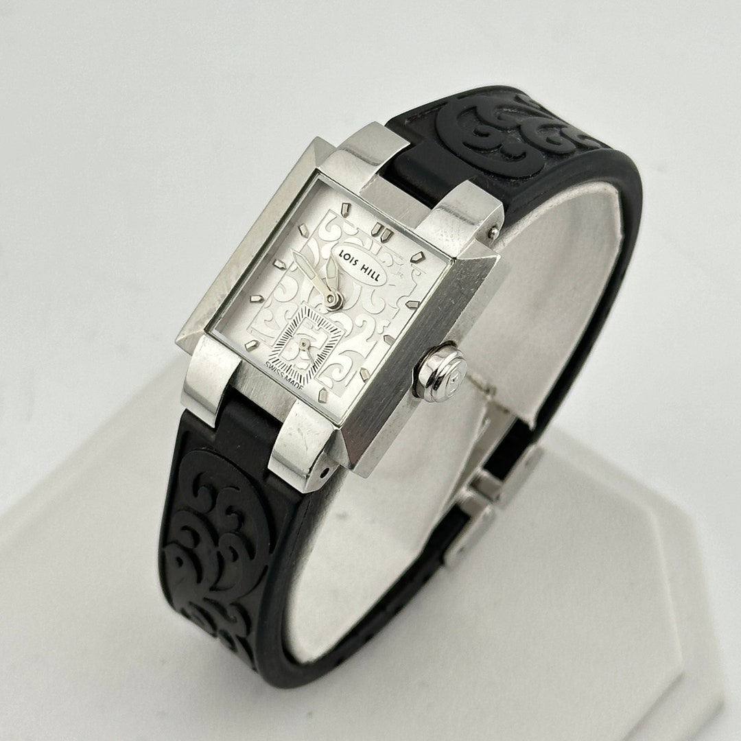 Lois Hill Sterling Silver Dial Quartz Ladies 25mm Tank Style Watch - Etsy