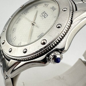ESQ Esquire Mens 39mm Stainless Steel Swiss Watch - Etsy