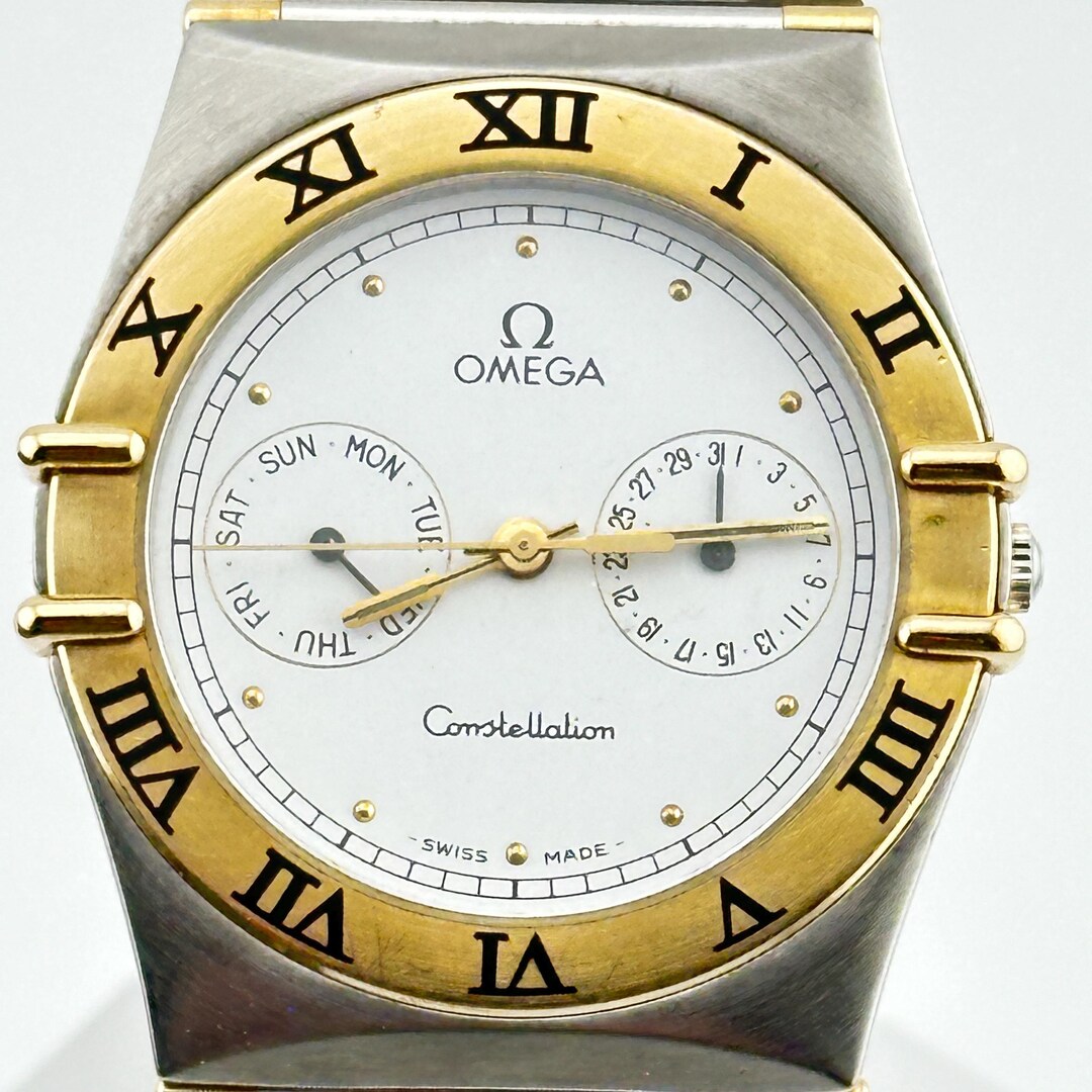 Omega Constellation 36mm Stainless Steel & 18K Gold Mens Day/date Watch ...