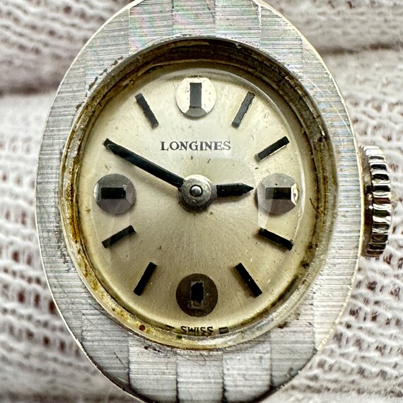 Vintage Longines 14k Solid White Gold Watch c. 1972 - Gem