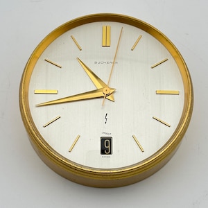 Imhof Bucherer Electric Calendar Desk Clock Swiss Made - Etsy