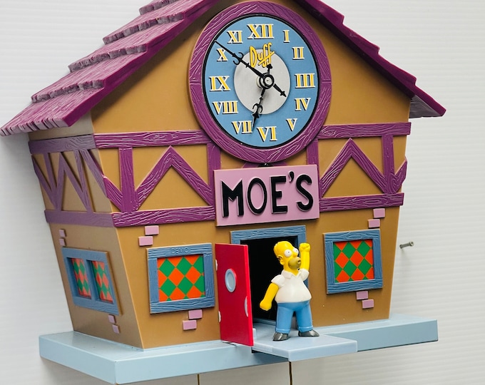 The Simpson’s - Moe’s Tavern & Homer Simpson Woo Hoo! Cuckoo Clock With ...