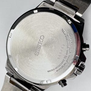 Seiko Solar Mens Analog Solar Chronograph 48mm Watch - Etsy