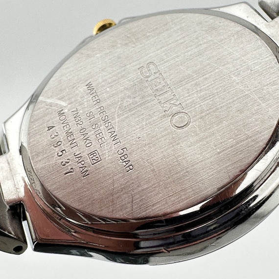 Vintage Seiko Men’s 36mm Two tone Quartz Watch - Gem