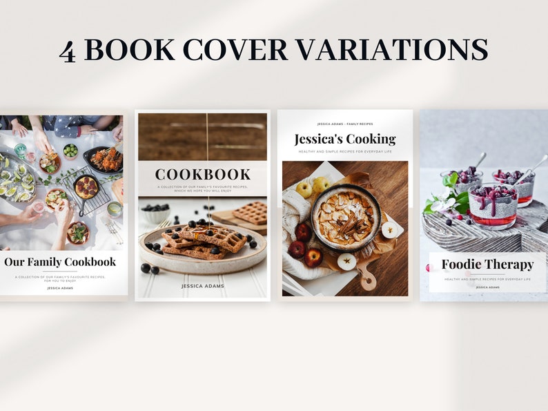 Recipe Ebook Template, Cookbook Template, Editable Recipe Template ...