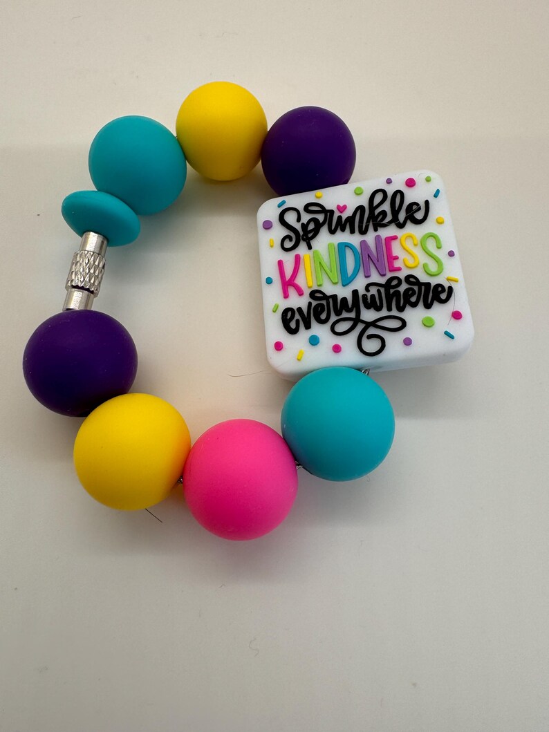 Kindness Silicone Bead Cup Charm - Etsy