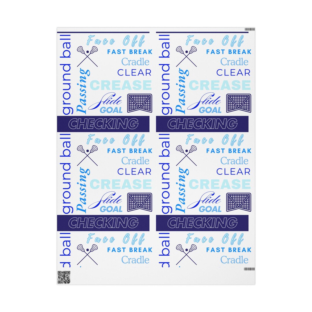 Lacrosse-themed Wrapping Paper - Etsy